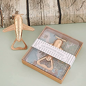 Yuokwer 12 PCS Airplane Bottle Opener Wedding Party Favor with Exquisite Packaging for Bridal Baby Shower Party Favors & Decoration,Wedding Party Favor Bottle Opener for Guest Travel Theme
