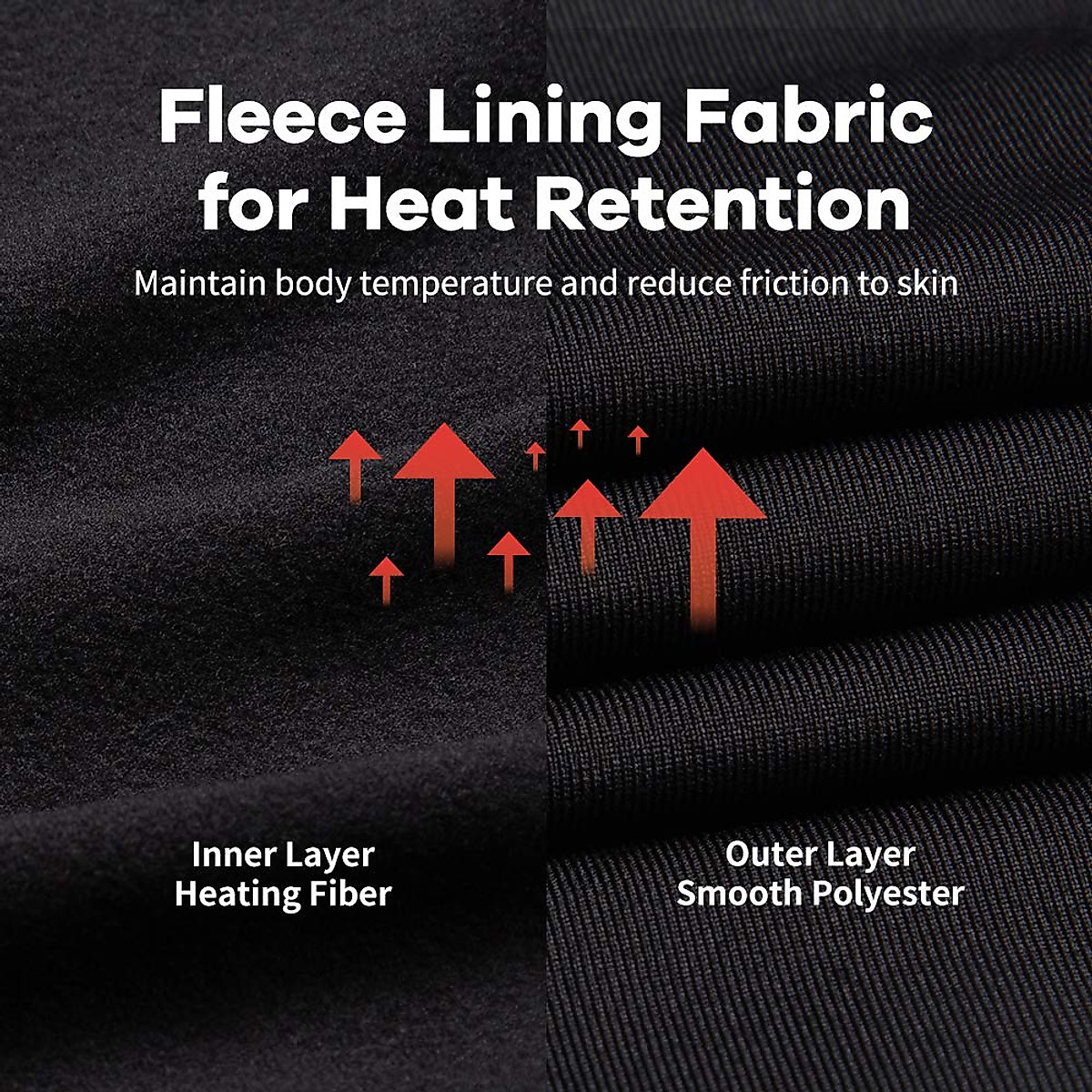 MANCYFIT Thermal Pants for Women Fleece Lined Leggings Underwear Soft Bottoms (Black, Small)