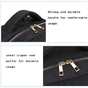 MAXPAND Large Organizer for Barbers Clippers and Supplies Portable Hairstylist Clipper Backpack Travel Barber Shop Tools Bag 3 in 1 (BLACK), 19 INCHES