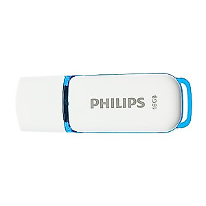 PHILIPS 16GB Flash Drive, Snow Edition USB 2.0 - White/Blue