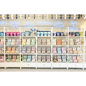 Taffy Shop "Favorites Mix" Salt Water Candy, Assorted Bulk Flavors of Saltwater Taffy, Unique Themed Gourmet Taffy - Family (32oz)