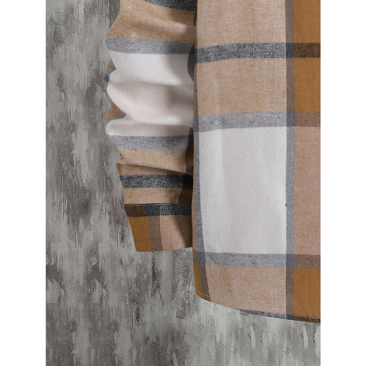 Floerns Men's Plaid Flannel Shirts Long Sleeve Regular Fit Button Down Causal Shirts Brown Plaid M