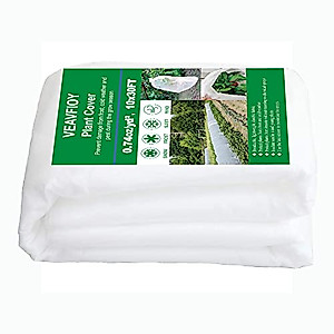 VEAVFIOY Plant Covers Freeze Protection, 10 ft x 30 ft Garden Fabric Plant Cover Floating Row Cover for Winter Frost Protection Sun Protection