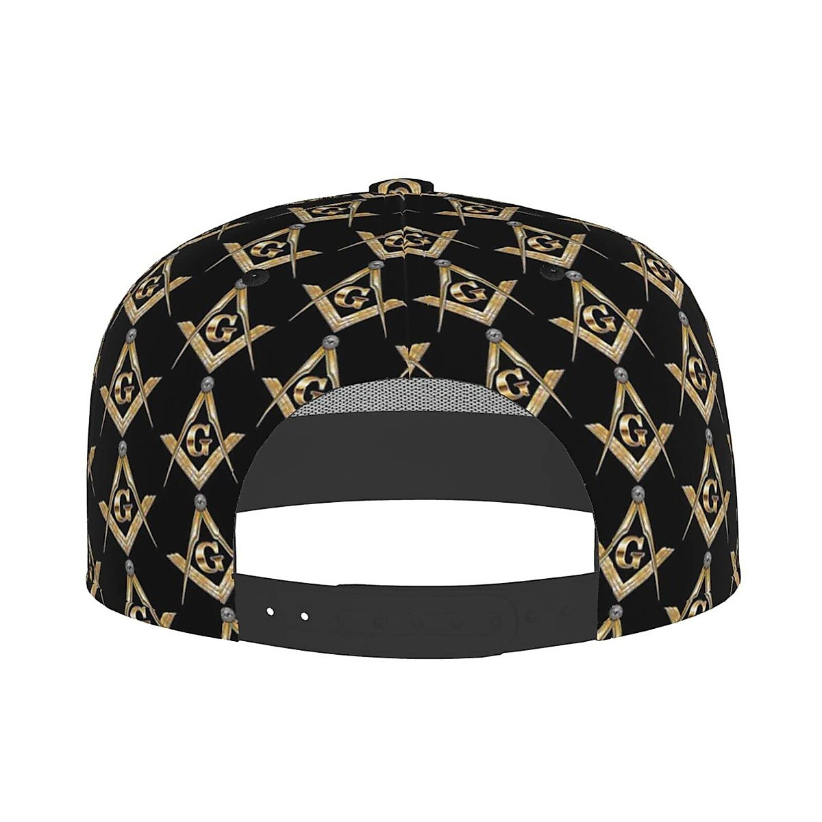 Tegcuid Masonic Square Baseball Cap Hip Hop Snapback Hat Fashion Flat Bill Brim Adjustable Dad Hats for Men Women