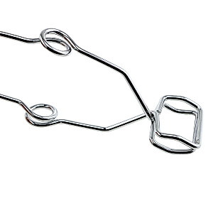 E-outstanding 4-Pack Steel Wire Test Tube Clamp 145mm Fit for 5-40mm Tube Heating Glass Tube Tongs Supplies Lab Test Tube Holder Sprung Tool