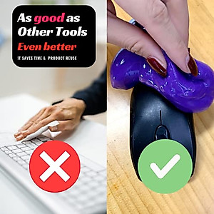 FINOCLAY Car Detailing Kit Gel for Car Interior Dashboard Cleaner Products, Non-Water Dust Remover Scented Freshner, Upholstery Cleaning Putty, Pc Laptop Computer Cleaning Accessories Car Slime Kits