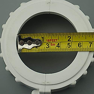 UCEDER 1pcs Spa Hot Tub Heater Split Nut Unions with Screw and 1 pcs Heater Gasket/O-Rings(Actual Size 3 Inch,Suitable for 2 Inch Heater Assemblies)