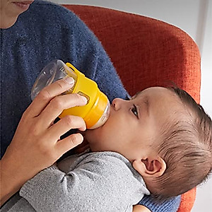 Smilo Baby Bottle Feeding Gift Set - Bottle Set with 100% Silicone Newborn Pacifier, Replacement Nipples and Baby Bottles Cleaning Brush - Perfect Essentials and Gift for Girls & Boys - Pink