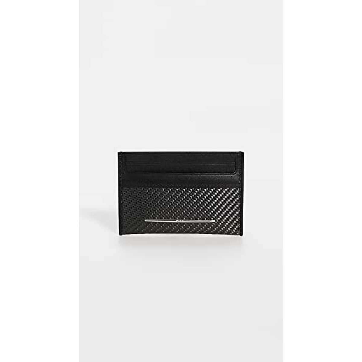 TUMI Men's Slim Card Case, Carbon, Black, One Size