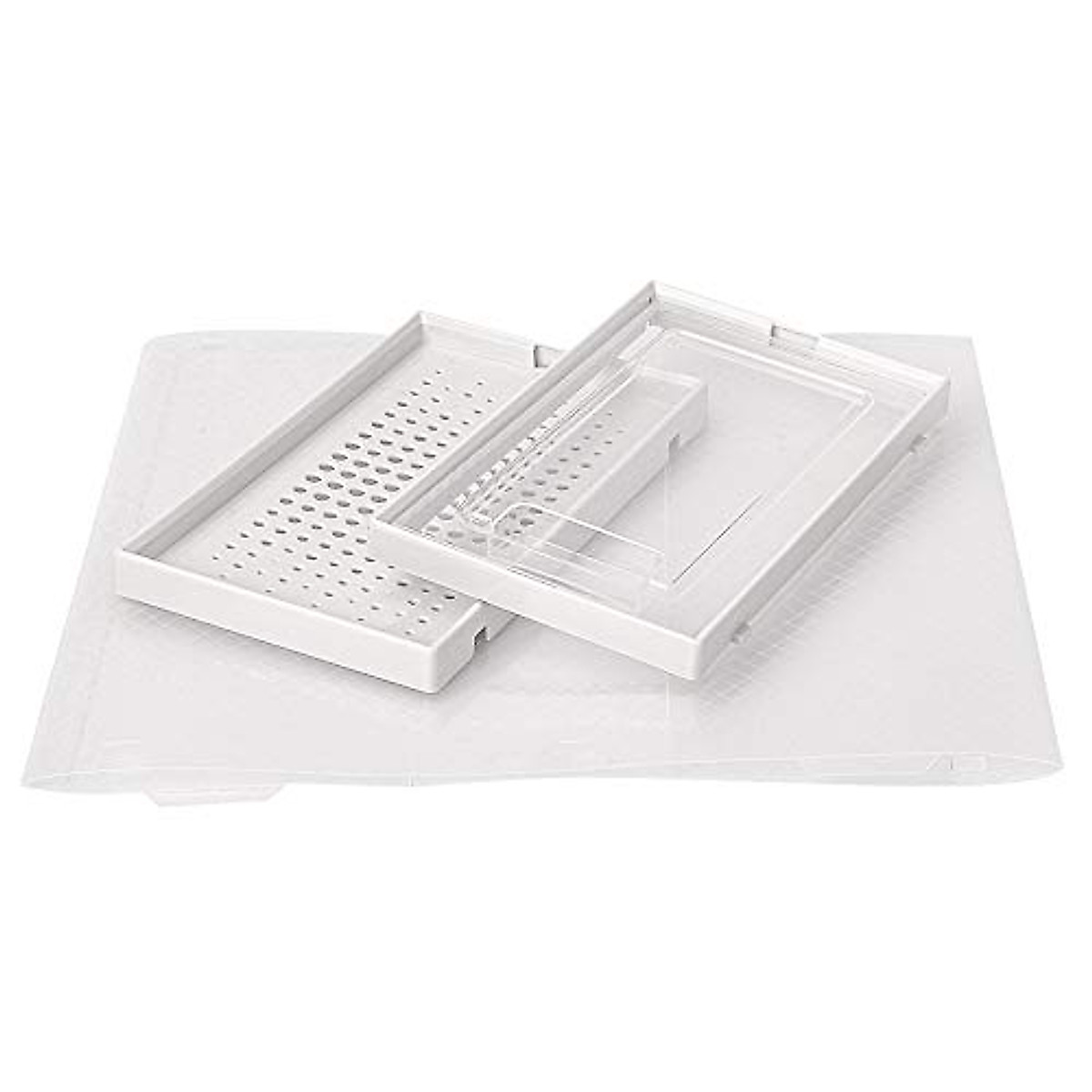 OnDisplay Clik Stackable Interlocking Shoe Box System (Standard Clear/White, Single Box)