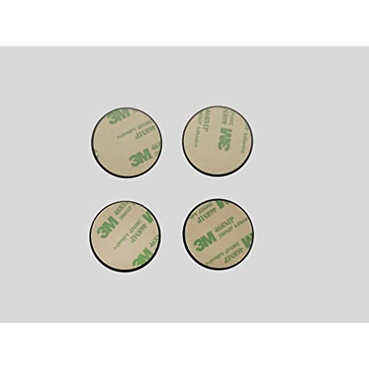 YOSH Metal Plates Replacement Mount Metal Plate Kits with Adhesive for Magnetic Car Phone Holder Magnet Cradle Mount, Compatible Holder and Other Magnetic Holder, Pack of 4, Round, Black