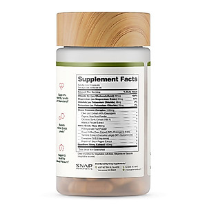 Snap Supplements Heart Health Supplements and Blood Circulation Supplements, 180 Capsules