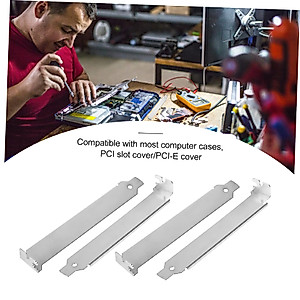 12pcs Pci Slot Cover Computer Accessory Pci Slot Blanking Plate Computer Case Blank Chassis Bits Block Computer Chassis Block Computer Part Pci l Blank Bracket