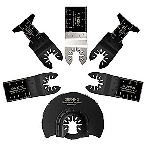 SupKing 24Pcs Metal Wood Oscillating Saw Blades Multi Tool Universal Quick Release Blades Compatible with Dewalt Milwaukee Porter Cable RIDGID Ryobi Makita Rockwell Chicago Black&Decker Craftsman