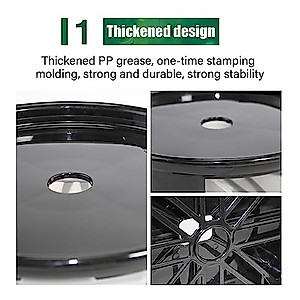 RUDINO Planter Caddy,Plant Roller Base,Plant Caddy With Wheels,Heavy Duty Plant Caddy With Wheels,Round Flower Pot Mover With 4wheels,With Brake Wheel,Suitable For Indoor Planters,Balconies,Courtyards