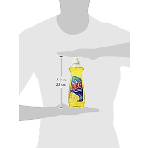 Ajax Super Degreaser Dish Liquid, Lemon, 14 Fluid Ounce