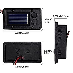 AQEENURA Battery Box, Solar Lantern Light Replacement Parts Top for Outdoor Hanging Lanterns Container Home Solar Lamp Hanging Lantern Led Accessories DIY Garden Decor (2PCS)