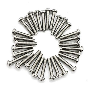 (100 pc) M4-0.7x16 mm Pan Head Phillips Machine Screws,18-8 Stainless Steel by Fullerkreg