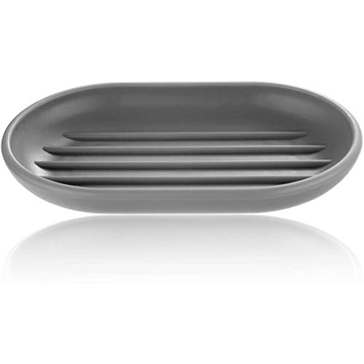 6 Pcs Plastic Bathroom Accessory Set Luxury Bath Accessories Bath Set Lotion Bottles, Toothbrush Holder, Tooth Mug, Soap Dish, Toilet Brush, Trash Can, Rubbish Bin (Grey)