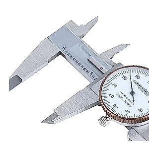 Accusize Industrial Tools 0-6 inch by 0.001 inch Precision Dial Caliper, Stainless Steel, in Fitted Box, P920-S216