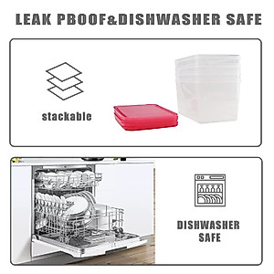 Tauno Easy Lock & Open Food Storage Containers, 11.0 Cup Food Prep Plastic Containers for organizing, Pantry & Kitchen Organization, BPA-Free Freezer Microwave Safe Food Containers, 10 Pack