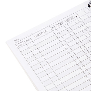 2 Pack Spending Account Tracker Notebooks, Expense Ledger Books for Small Business Bookkeeping (100 Pages)