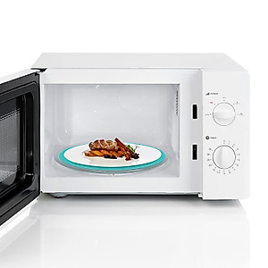 WIOR Silicone Microwave Mat, 4 PCs Round Non-Stick Heat Resistant Baking Mat Set, BPA-Free Multipurpose Turntable Oven Mat Hot Pad Pot Holder for Home Kitchen Restaurant Dining Table Trivet - 12 Inch