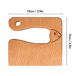 Kids Wooden Cutter, Kids Wooden Knife Gift Easy to Use Healthy for Vegetable Fruit(#2)