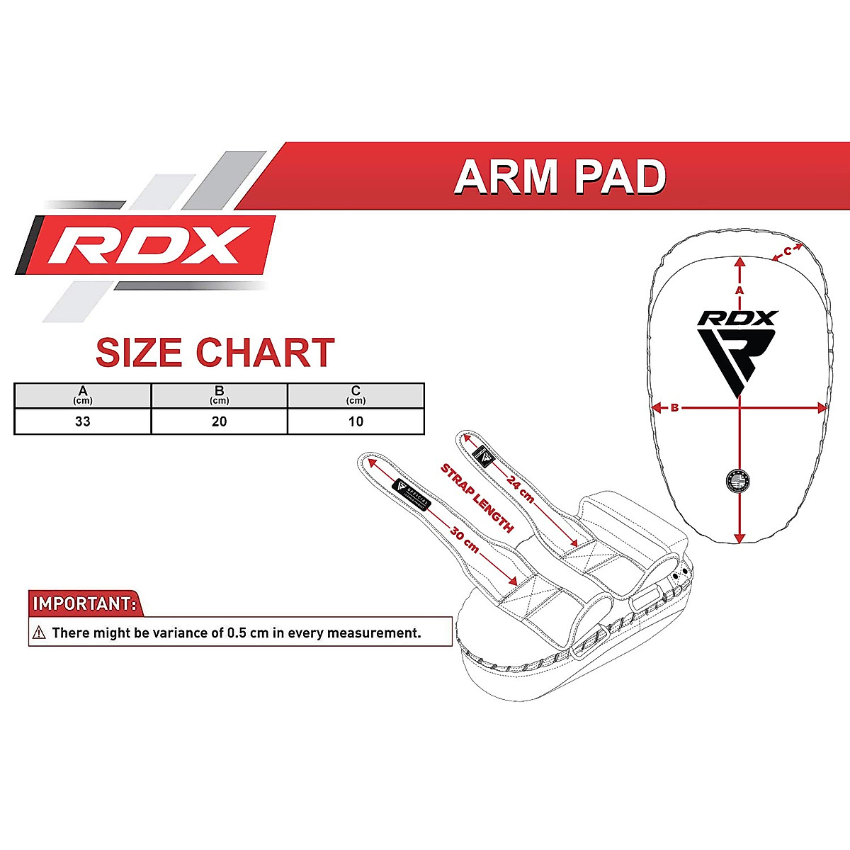 RDX Thai Pads for Kickboxing Muay Thai with Solid Handle Grip, Maya Hide Leather Curved Strike Shield for Boxing MMA Taekwondo Martial Arts, Training Combat Sports Knees Elbows Kicks Punches