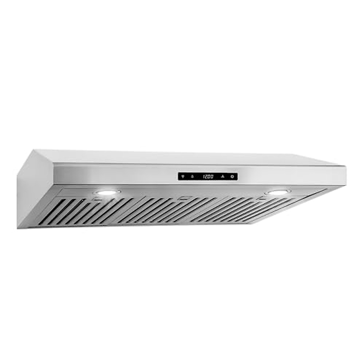 COSMO COS-KS6U30 30 in. Haven Collection 500 CFM Ducted Under Cabinet Range Hood, Touch Controls, LED Lights, Stainless Steel, 30 inch