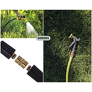 Pressure Washer Quick Connect Adapter - M22 Adapter Pressure Washer Hose Connector Kit - Brass Hose Quick Connect Set 4500 Psi Pressure Adapter - Hose Quick Connect Fittings for Pressure Washer