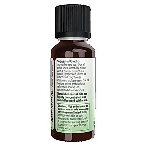 NOW Essential Oils, Organic Oregano Oil, Comforting Aromatherapy Scent, Steam Distilled, 100% Pure, Vegan, Child Resistant Cap, 1-Ounce