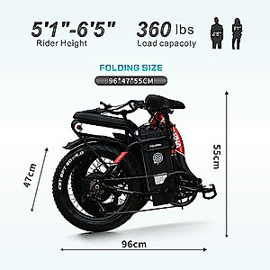 JOYWAY Electric Bike for Adults, 1500W Peak Power Electric Mountain Bike 4" Fat Tire 32MPH 48V 20.8Ah Removable Battery Ebike 26"x4.0" Fat Tire ebikes for Adults, Electric Fat Tire Bike (48V 18.2AH)