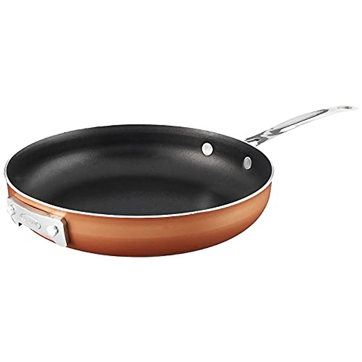 Gotham Steel Stackable 3 Piece Frying Pan Cookware Set– Stackmaster Ultra Nonstick Cast Texture Ceramic Coating, Stacks and Nests within Each Other - Dishwasher Safe