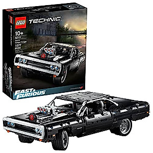 LEGO Technic Fast & Furious Dom's Dodge Charger 42111 Building Toy - Racing Car Model Building Kit, Iconic Movie Inspired Collector's Set, Gift Idea for Kids, Teens, and Adults Ages 10+