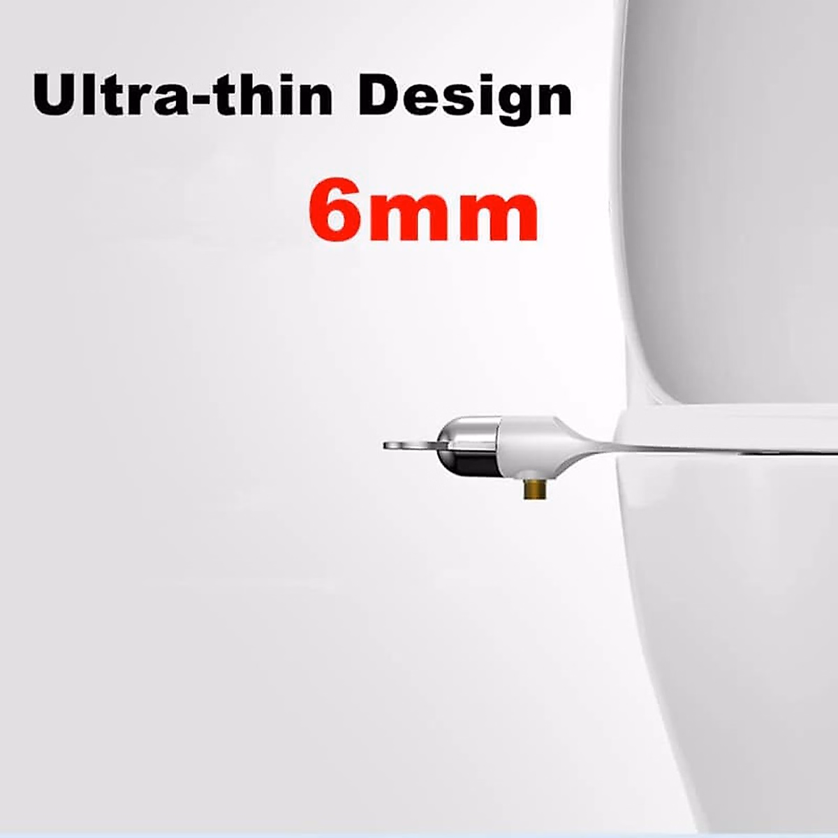 Bidet Toilet Seat dua l Nozzle, Bidet Attachment For Toilet, Non Electric Toilet Water Spray With Adjustable Water Pressure,Two Modes sel f Cleaning dua l Nozzle Smart Bidet Toilet Seat, common Fit