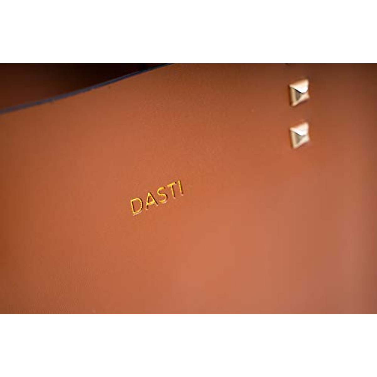 DASTI Carryall bandolera Cartera Mujer Moda Grandes Bolso Mustard Oversized Tot Hobo Tan Totes Minimalist Studded Rivets Handbag with Golden Stud