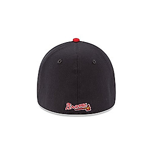 MLB Atlanta Braves Team Classic Home 39Thirty Stretch Fit Cap, Blue, Large/X-Large