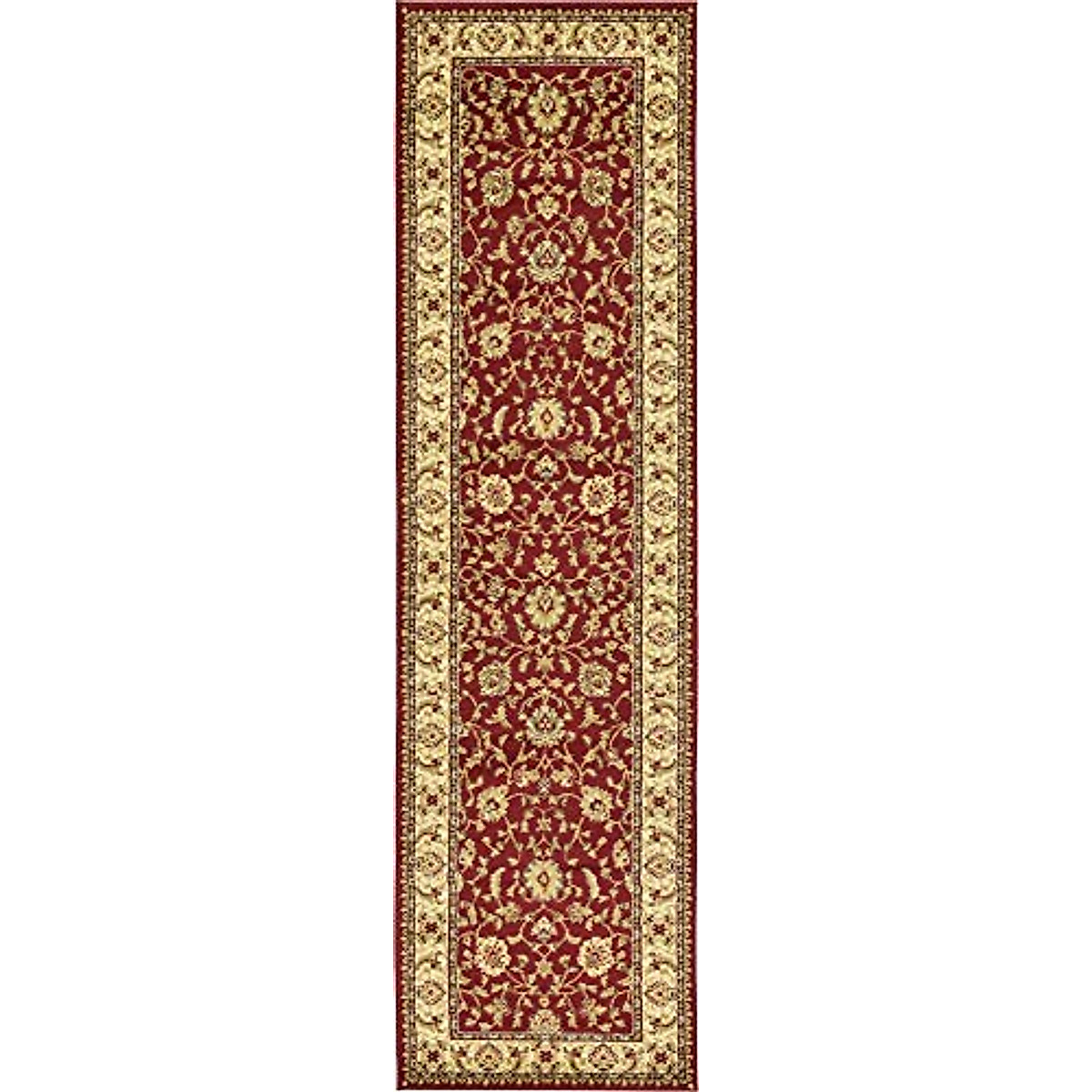 Unique Loom Voyage Collection Traditional Oriental Classic Intricate Design Area Rug (2' 7 x 10' 0 Runner, Red/Gold)