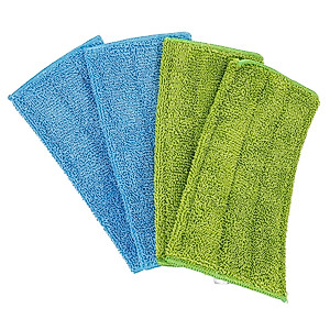 Baluue 4pcs Mop Pad Wet Mopping Cloth Steam Mops Microfiber Mop Refill Spray Mop Replacement Head Steammop Mops Flat Replacement Heads Reusable Fiber Floor Handle The Head