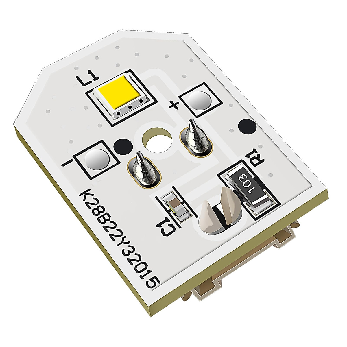 WISINY WR55X11132 Refrigerator LED Light for GE WR55X25754 Refrigerator Light Board,No Cover Only LED PCB Board Replace WR55X30602 WR55X26486 PS4704284 3033142 EAP12172918