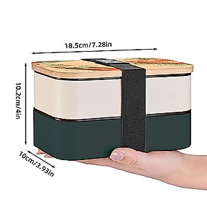 Poster Car Adult Lunch Box, Bento Box, With Cutlery Set Of 3, 2 Compartments, Rectangular, Lunch Box For Adults