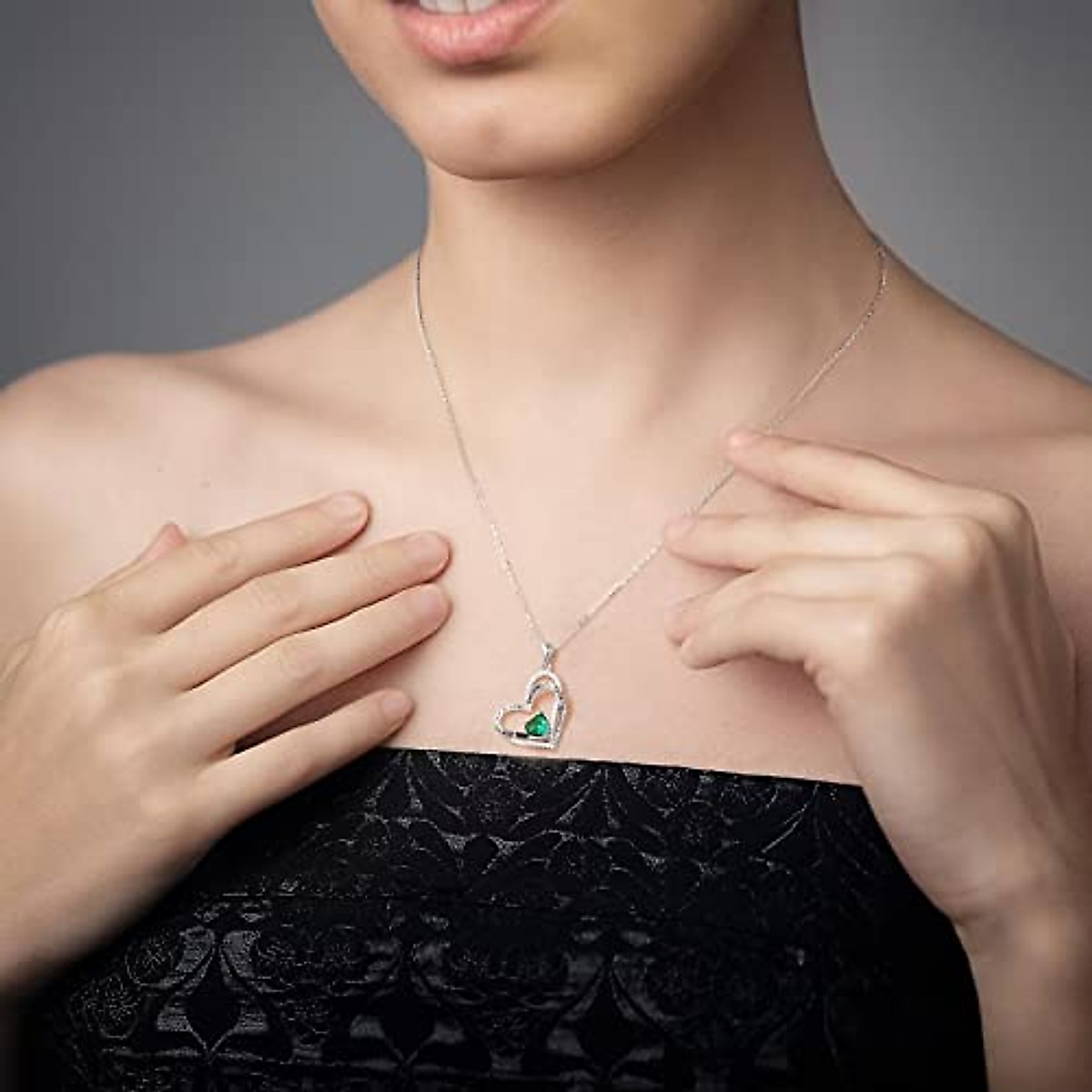 Iefil Sister Gifts from Sisters, 925 Sterling Silver March Birthstone Necklace Jewelry Gifts for Sister Mothers Valentines Day Gifts Sister Christmas Birthday Gifts Sister Blue Aquamarine Necklace