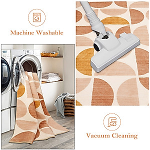 Lahome Boho Rug - 3x5 Washbale Rugs for Bedroom Office Dorm, Bohemian Non-Slip Soft Classroom Rug Girls Ultra-Thin Geometric Small Carpet for Living Room Entryway Kitchen Playroom(3'x 5',Multi)