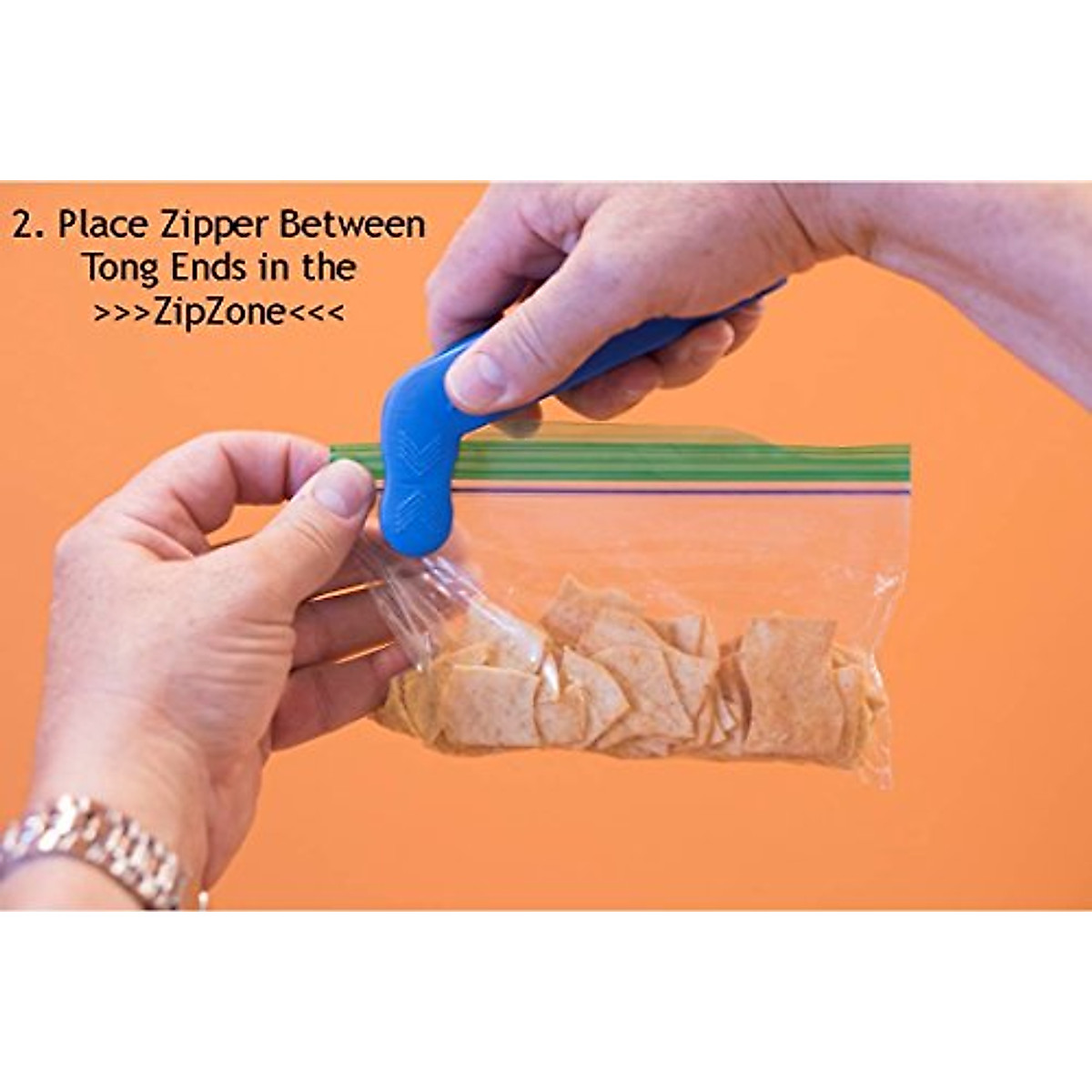 ZipSealer- The Original Zipper Lock Bag Sealer. The Easiest & Fastest Way To Seal Zipper Lock & Zip Top Bags. Patented. (Green)