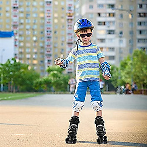 Kids Roller Skates for Boys and Girls, Women and Men, 4 Size Adjustable Quad Skates for Youth Adult Medium Size