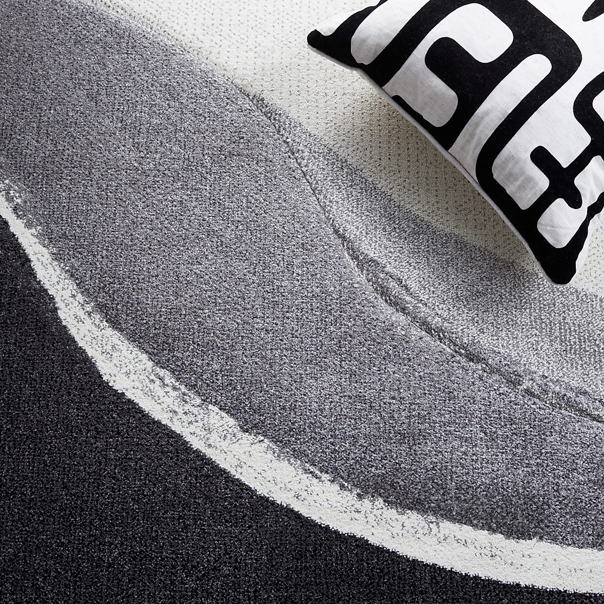 SAFAVIEH Hollywood Collection Area Rug - 9' x 12', Grey & Ivory, Mid-Century Modern Design, Non-Shedding & Easy Care, Ideal for High Traffic Areas in Living Room, Bedroom (HLW766G)