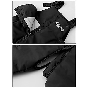 SEAUR Baby Snow Bib Pants - Warm Down Trousers for Boys and Girls, Thick Winter Pants for Skiing, Toddler