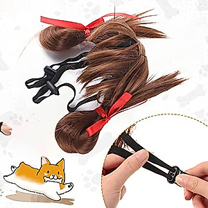 Halloween Funny Pet Wigs for Dogs, Cat Wigs.Dog Birthday, Dog Cosplay, Dog Costumes, Pet Wigs. (Red Explosive Head)