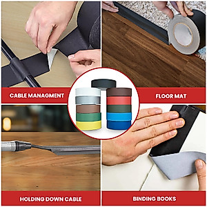 GGR Supplies T.R.U. CGT-80 White Gaffers Stage Tape with Rubber Adhesive, 1/2 in. Wide x 60 Yards Length, 12MIL Thickness (Pack of 1)